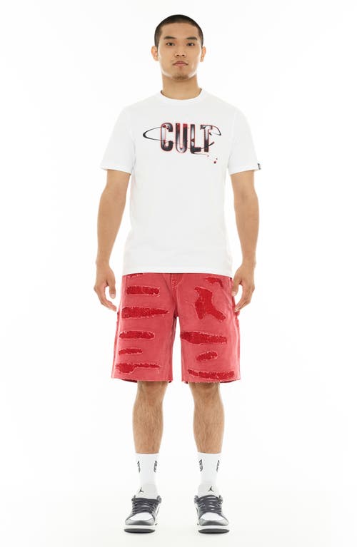 CULT OF INDIVIDUALITY Cult of Individuality Grunge Carpenter Denim Shorts